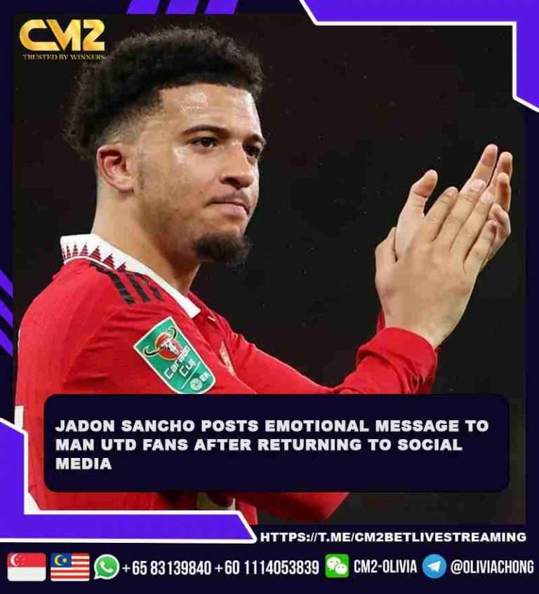 Jadon Sancho Posts Emotional Message To Man Utd Fans After Returning To